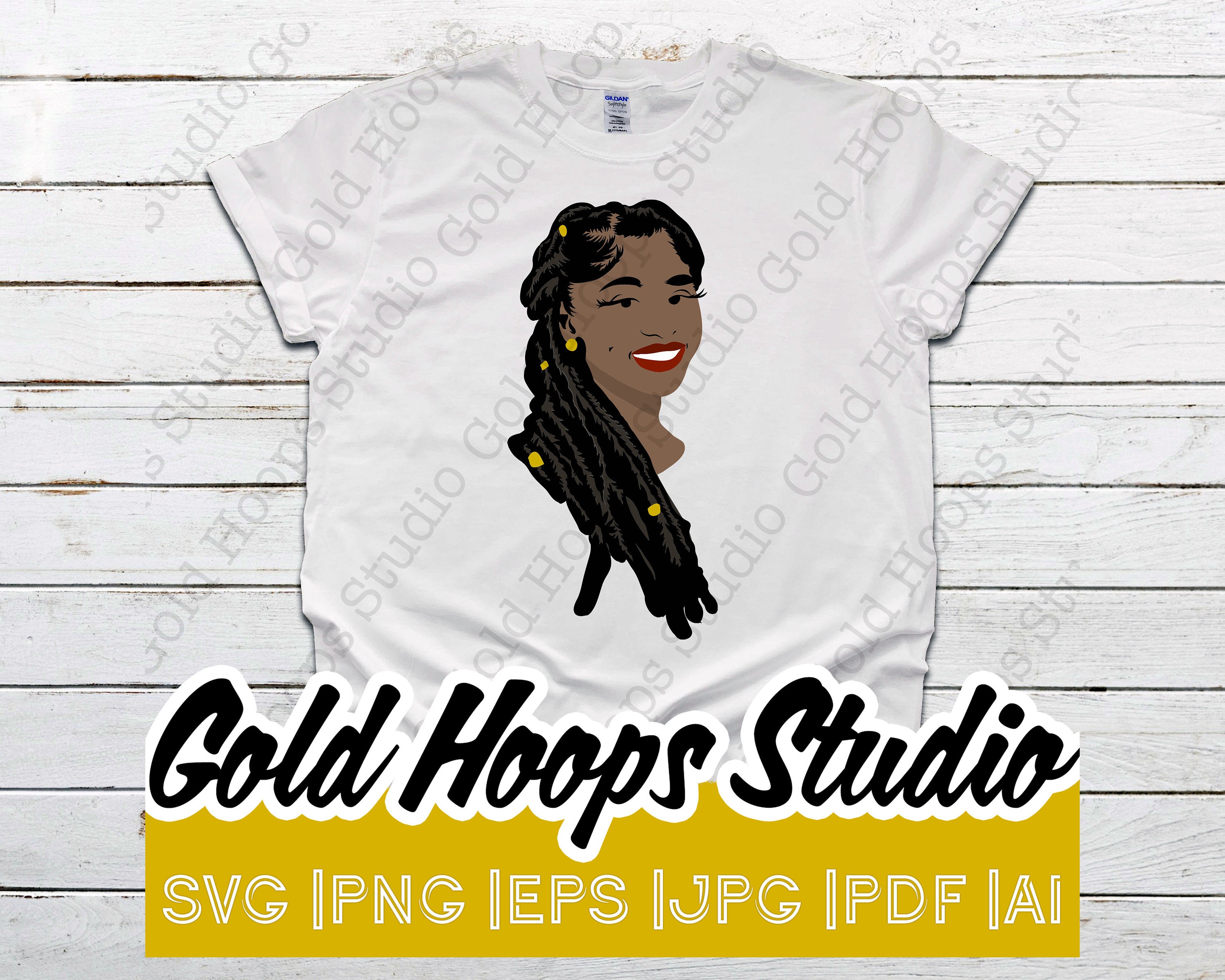 Lisa Locs, Natural Hair Svg, Melanin Svg, Black Girl Magic Svg, Afro ...