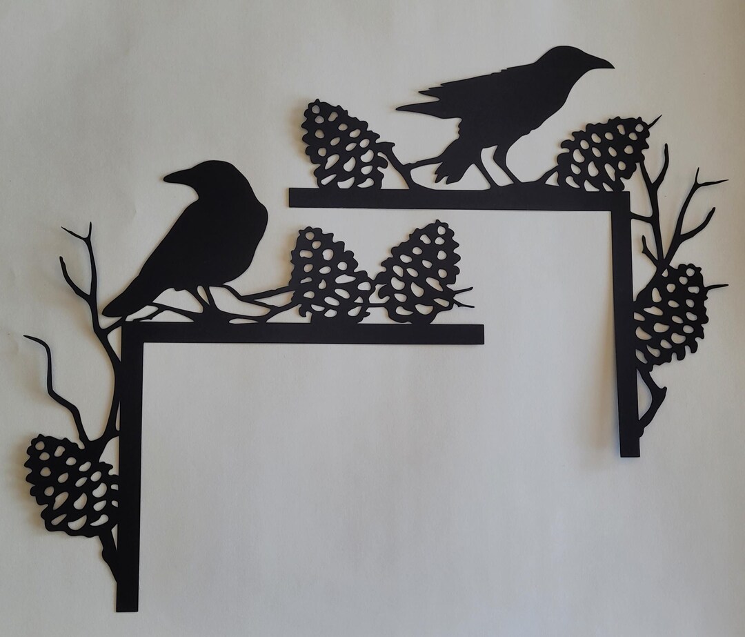 Halloween Crow Door Corner Set Svgs, Digital Cut Files - Etsy