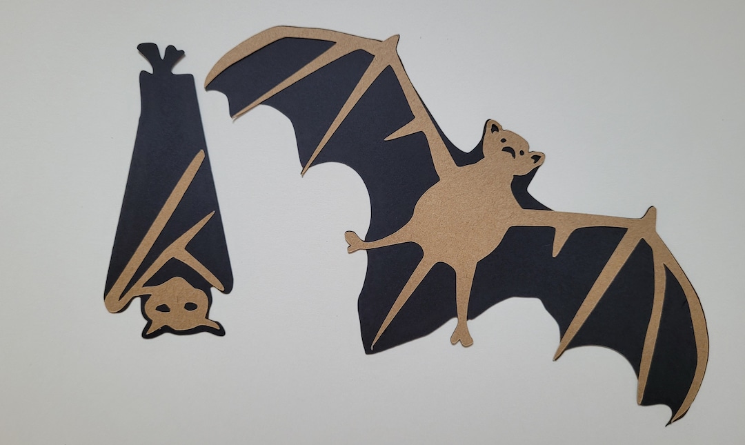 Cute Bat Banner and Cut Out Svgs, Hanging and Flying Digital Layered ...