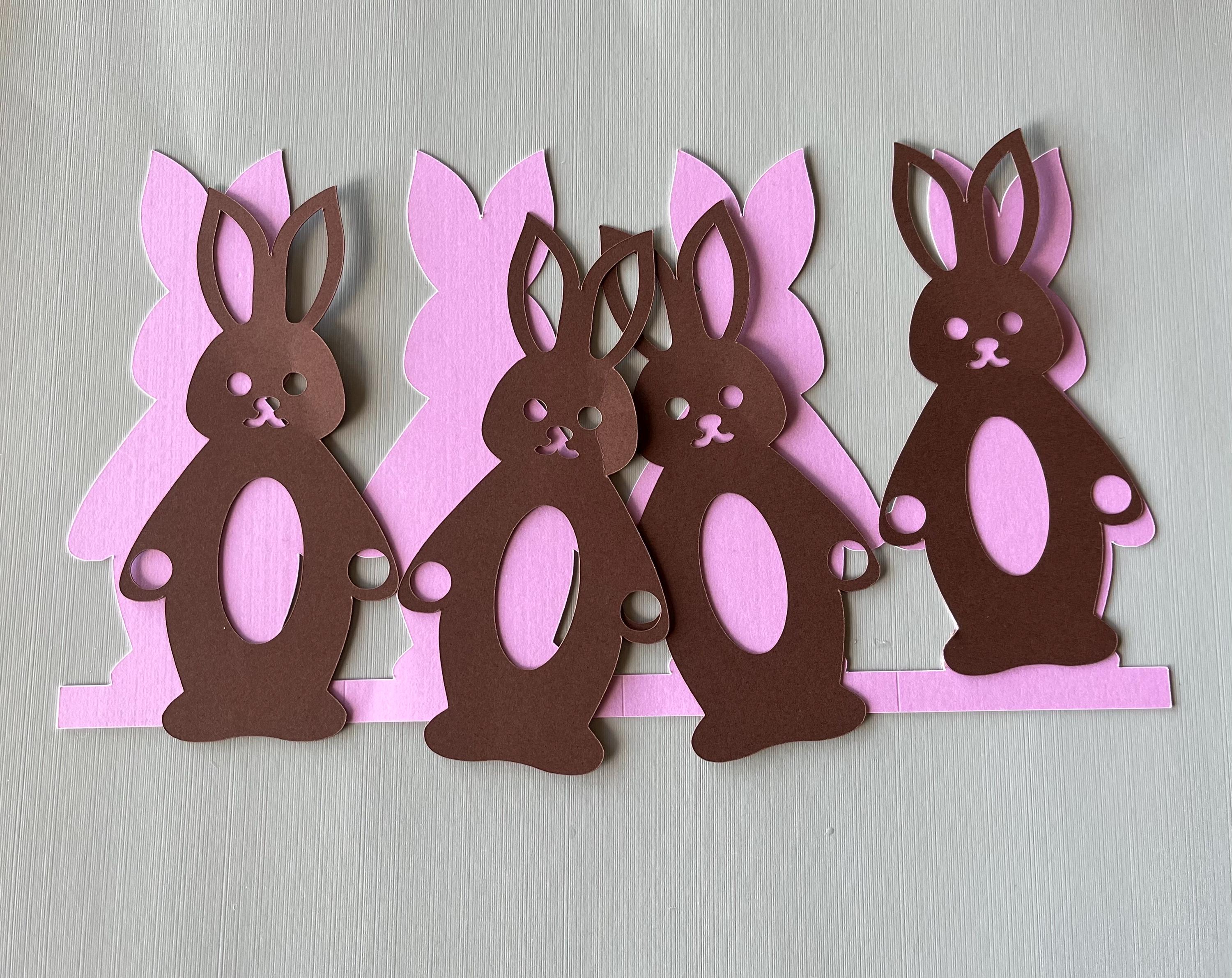 Easter Lace Bunny Paper Chains SVG, Digital Cut File for Cricut Machine ...