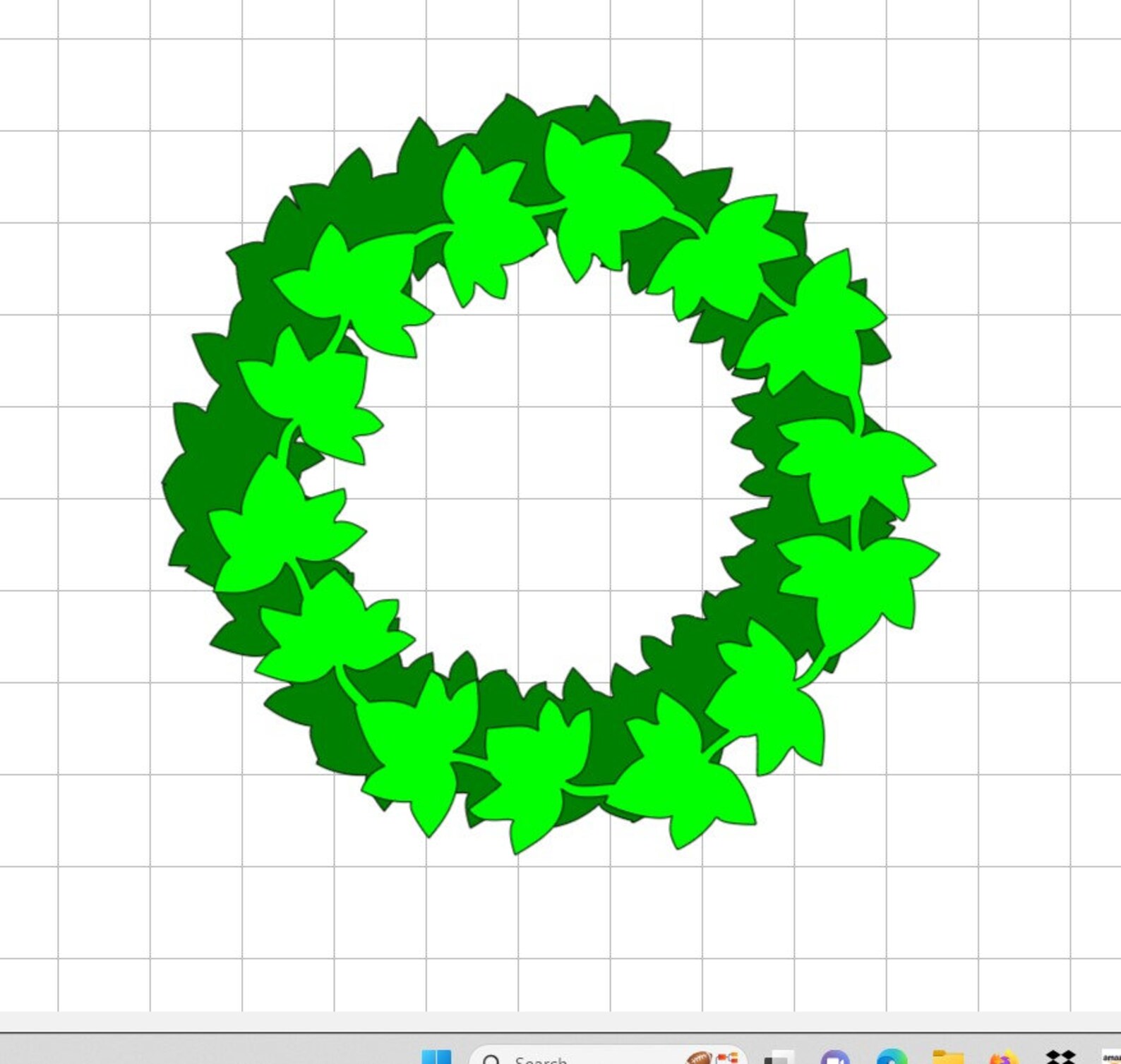 Christmas Ivy Wreath SVG, 3 Layered Digital File - Etsy