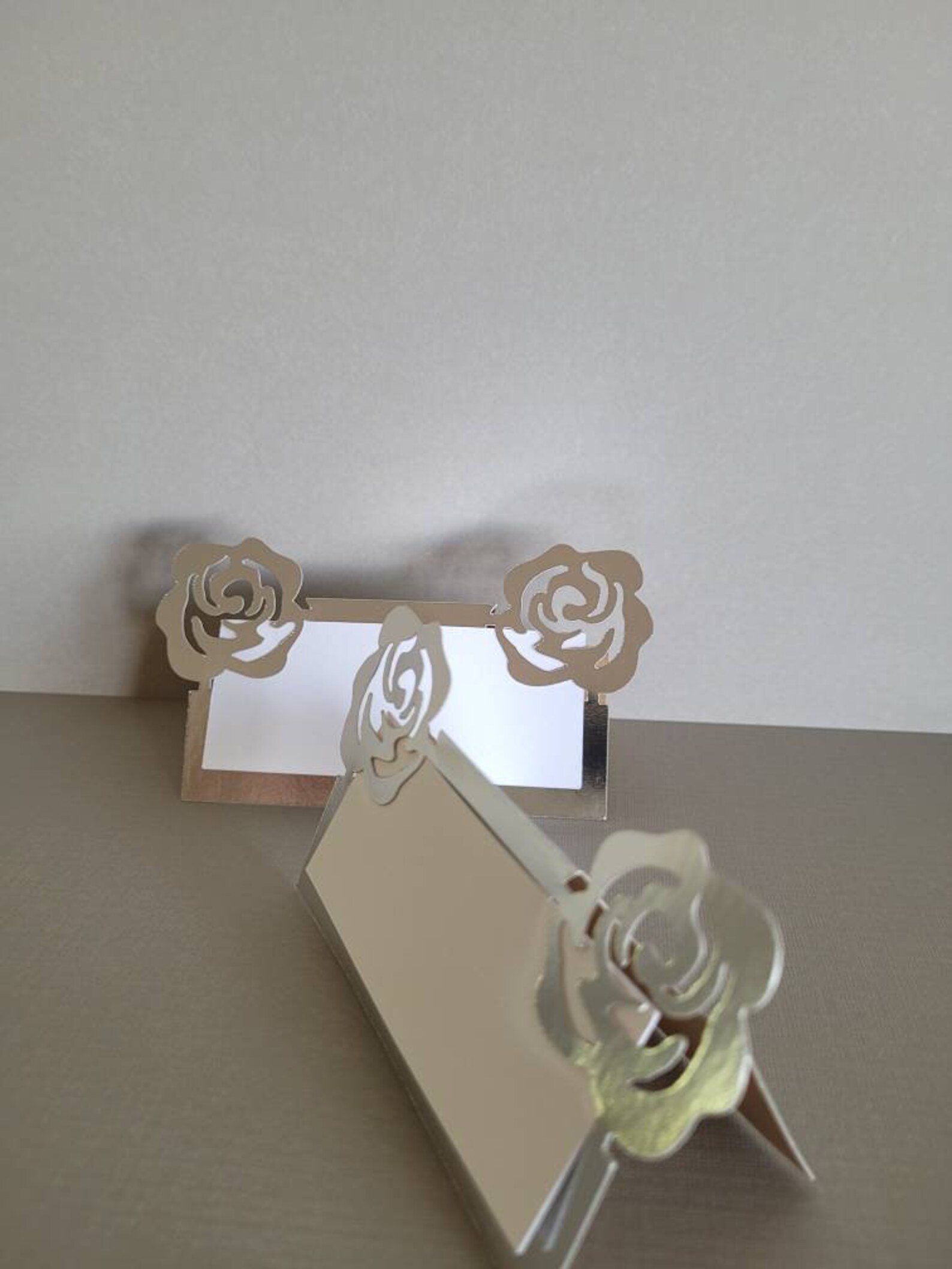 Rose Wedding Place Card SVG Template Digital File for Cricut - Etsy