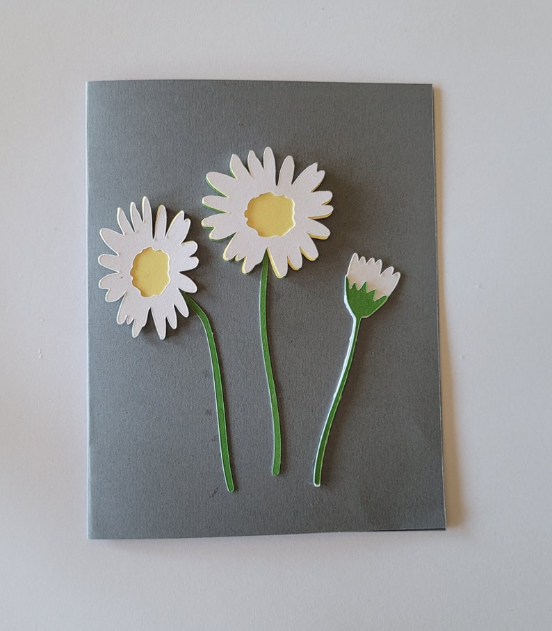 Daisies Card SVG, Digital Card for Cricut Design Space - Etsy