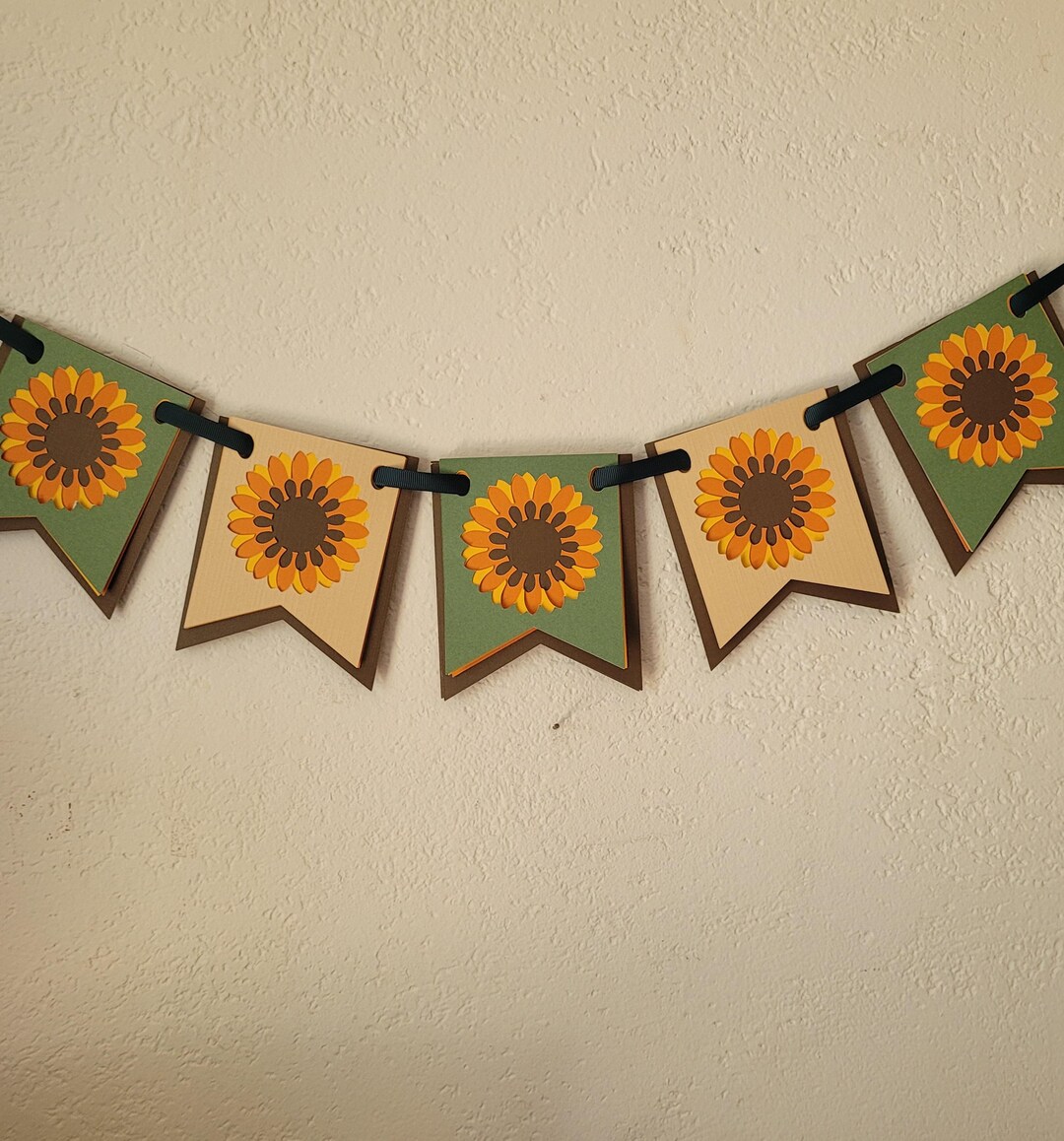 Fall Sunflower Banner SVG, DIY Layered Digital File - Etsy
