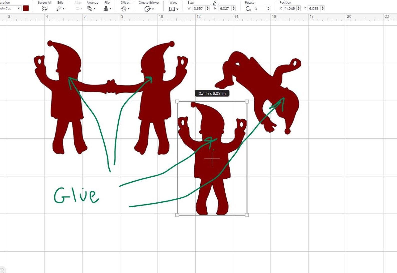 Hanging Nisse Banner SVG, DIY Scandinavian Elf, Tomte or Gnome Digital ...