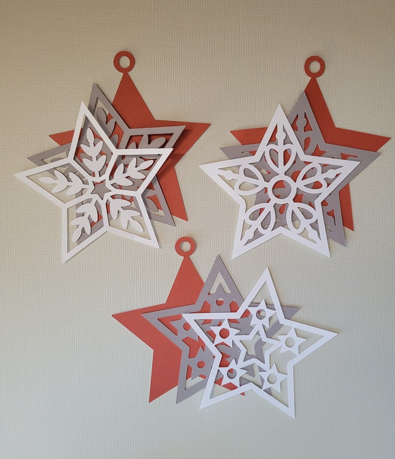 Danish Star Ornament Svgs Layered Digital Files - Etsy