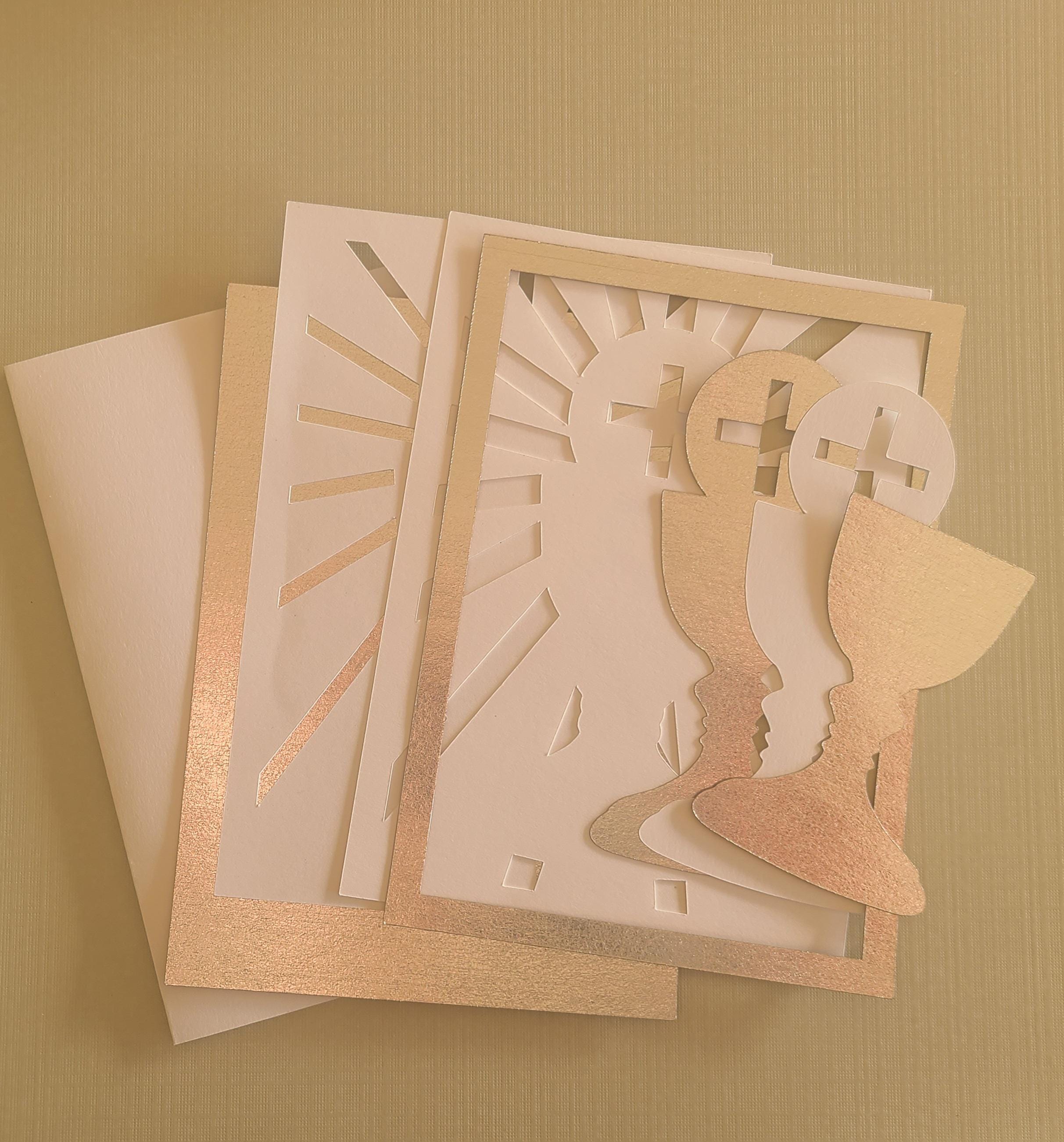 First Holy Communion Card A6 and Envelope SVG, Digital Card for Cricut ...