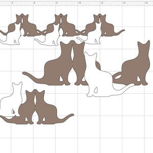 Cat Paper Chains SVG, Pet Lover Decoration Digital Cut File for Cricut ...
