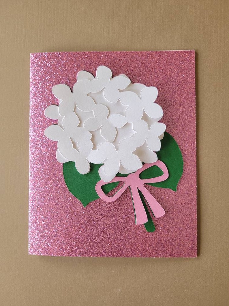 Hydrangea Wedding Card SVG Digital File to Make Layered - Etsy