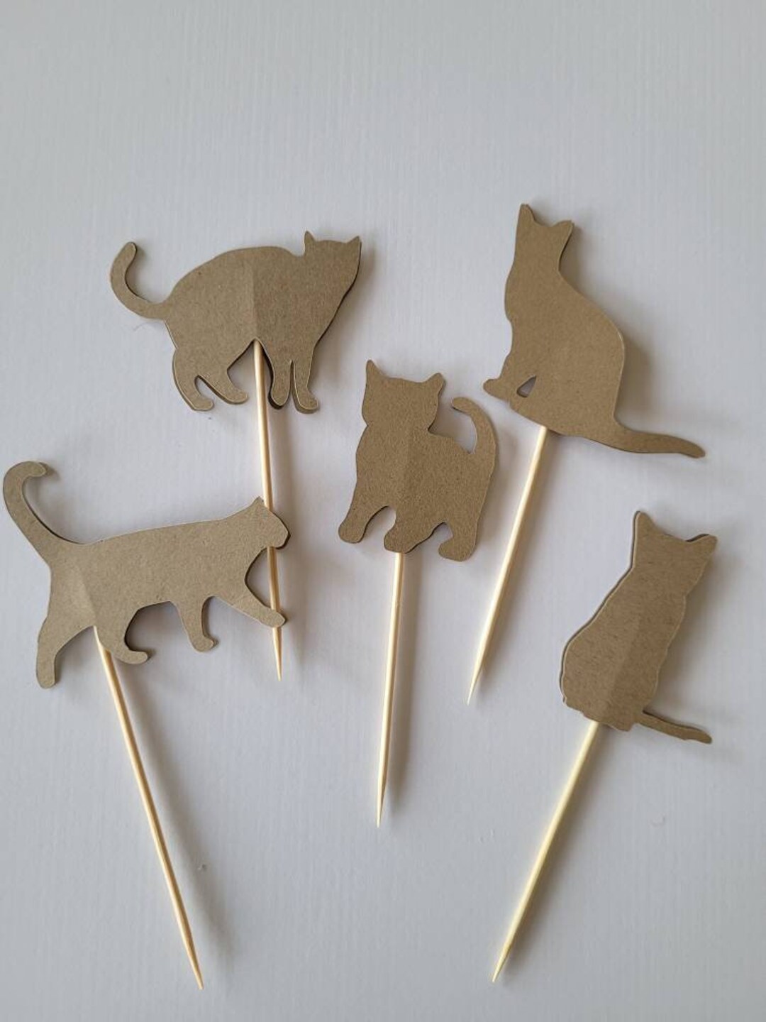 Cat Cupcake Toppers SVG, Five Simple Digital Files - Etsy