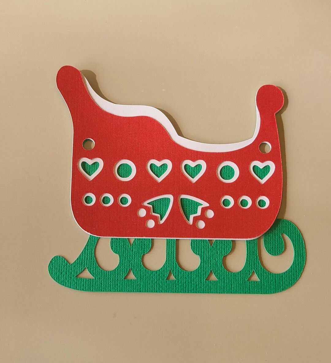 Dala Sleigh Pennant and Cut Out Svgs, Layered Digital Files - Etsy