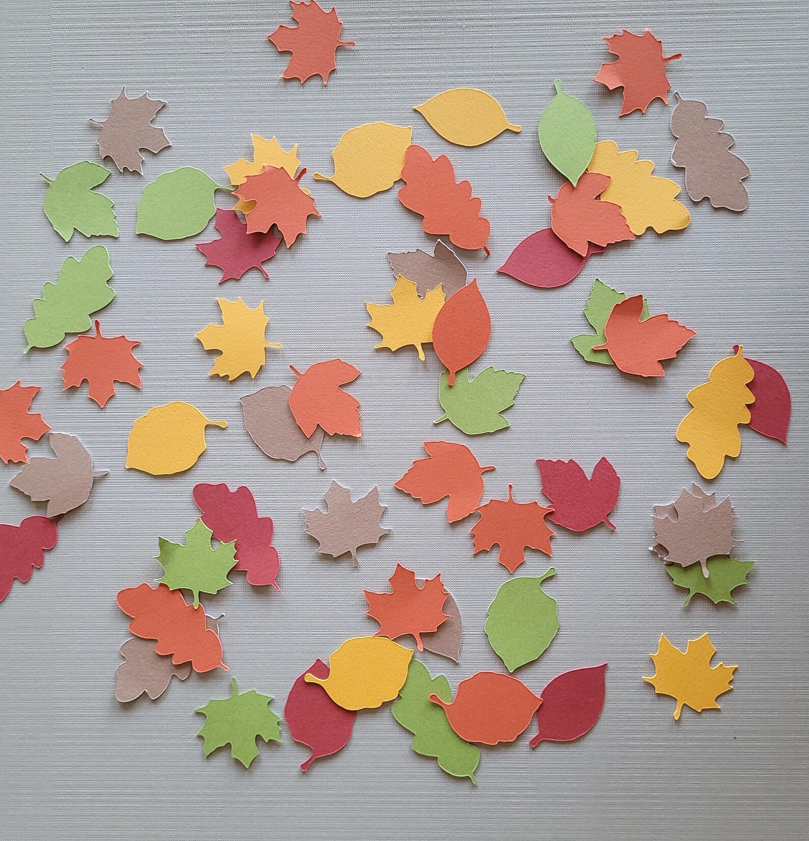Fall Leaves Confetti SVG, DIY Digital Cut File - Etsy