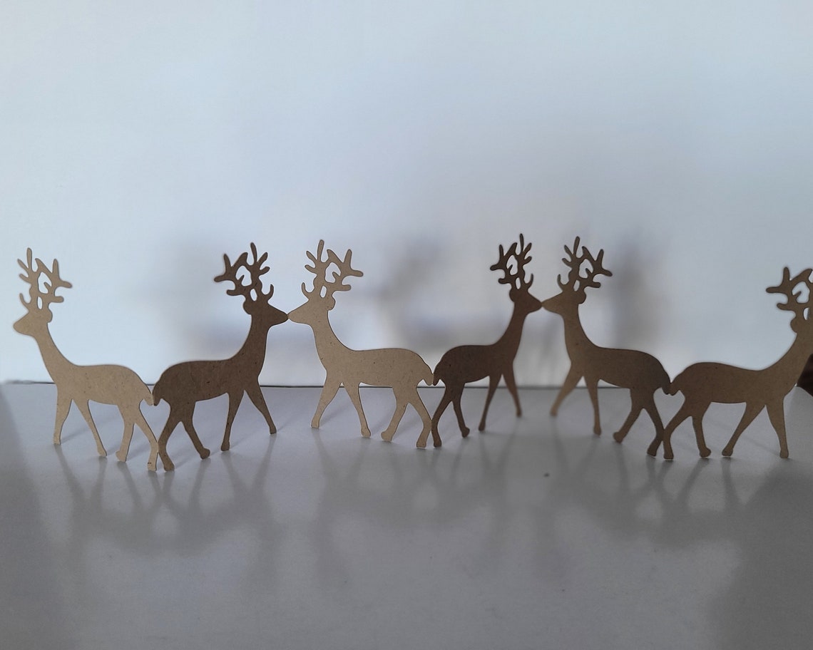 Christmas Reindeer Paper Chain SVG, DIY Digital Cricut Cut File - Etsy