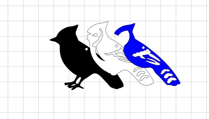 Blue Jay Ornament and Cut Out SVG, DIY Cricut Digital Layered Image - Etsy