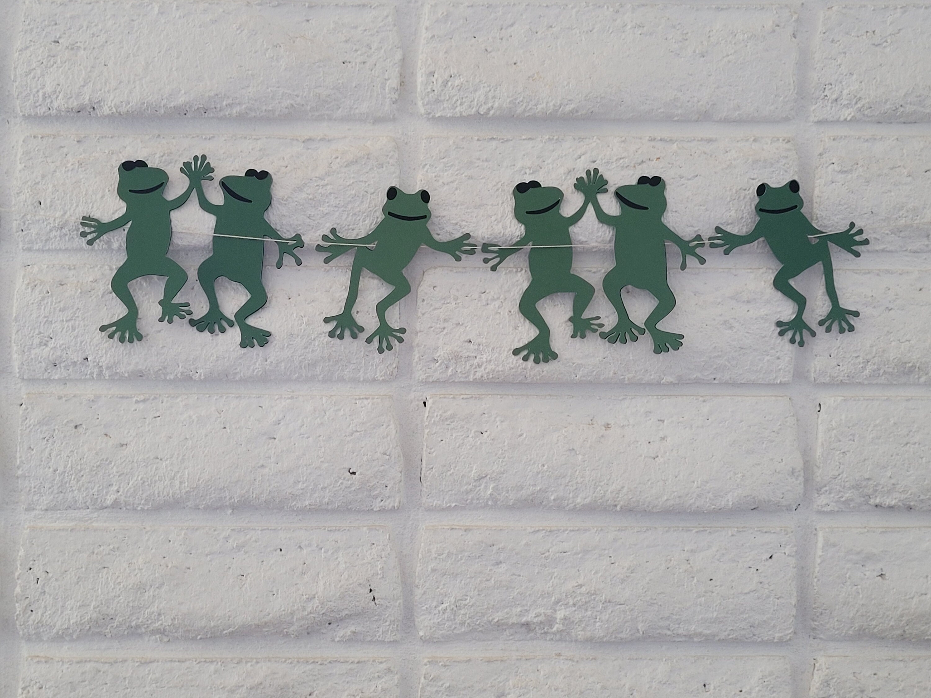 Dancing Frog Banner SVG, Digital Two Layers for Cricut Cutting Machine ...