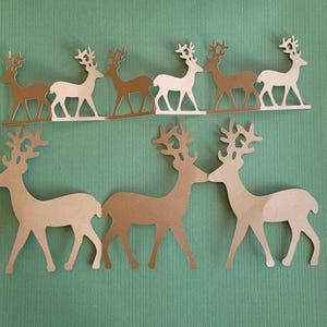 Christmas Reindeer Paper Chain SVG, DIY Digital Cricut Cut File - Etsy