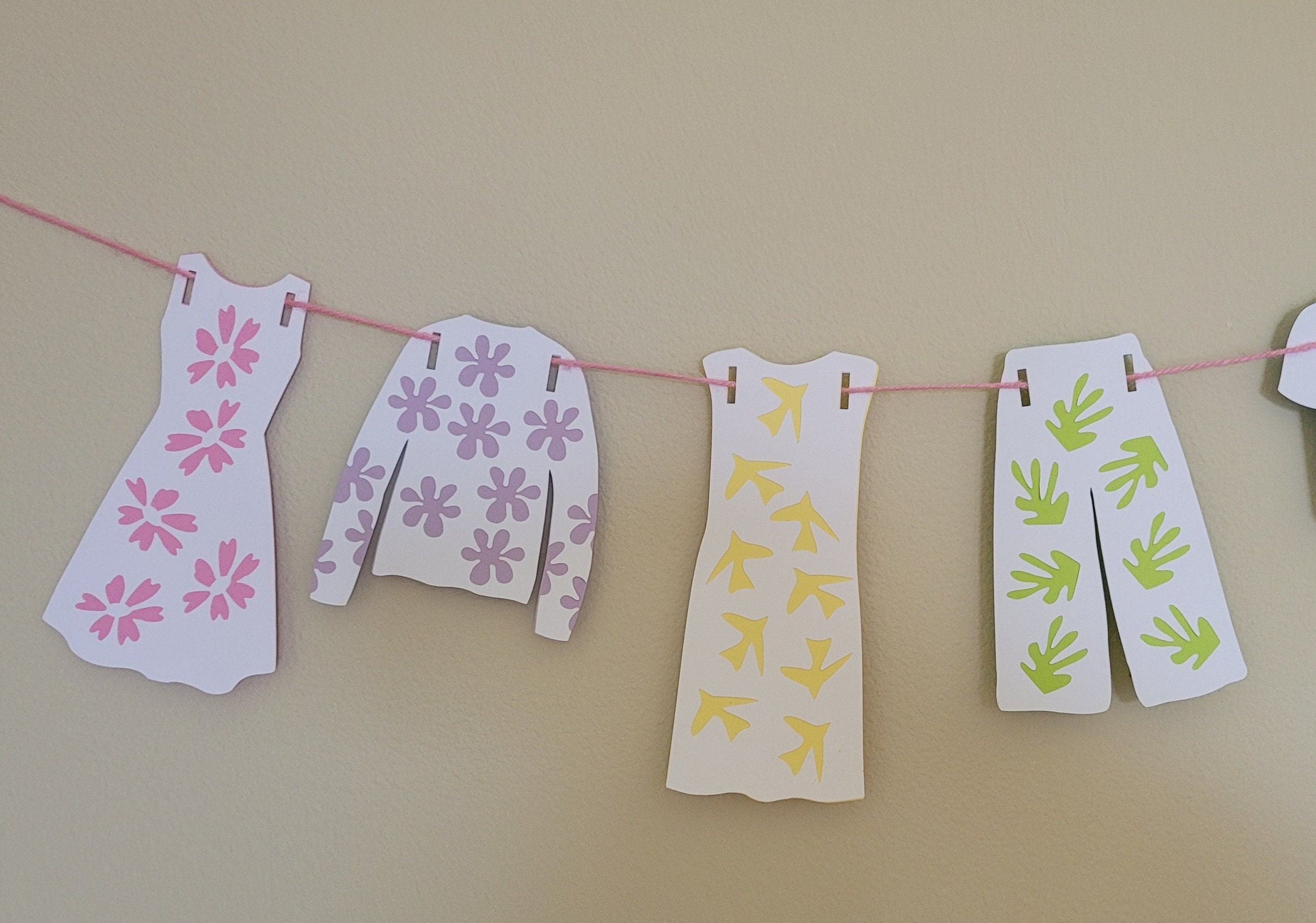 Danish Pastel Clothes Line Banner SVG Digital File - Etsy