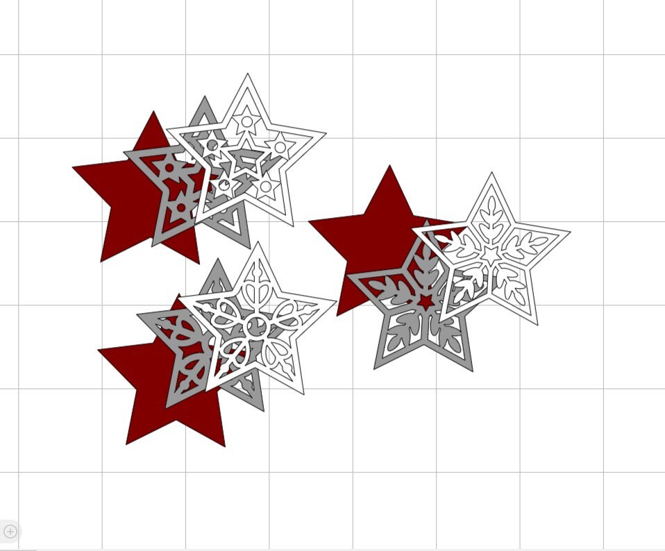 Danish Star Ornament Svgs Layered Digital Files - Etsy