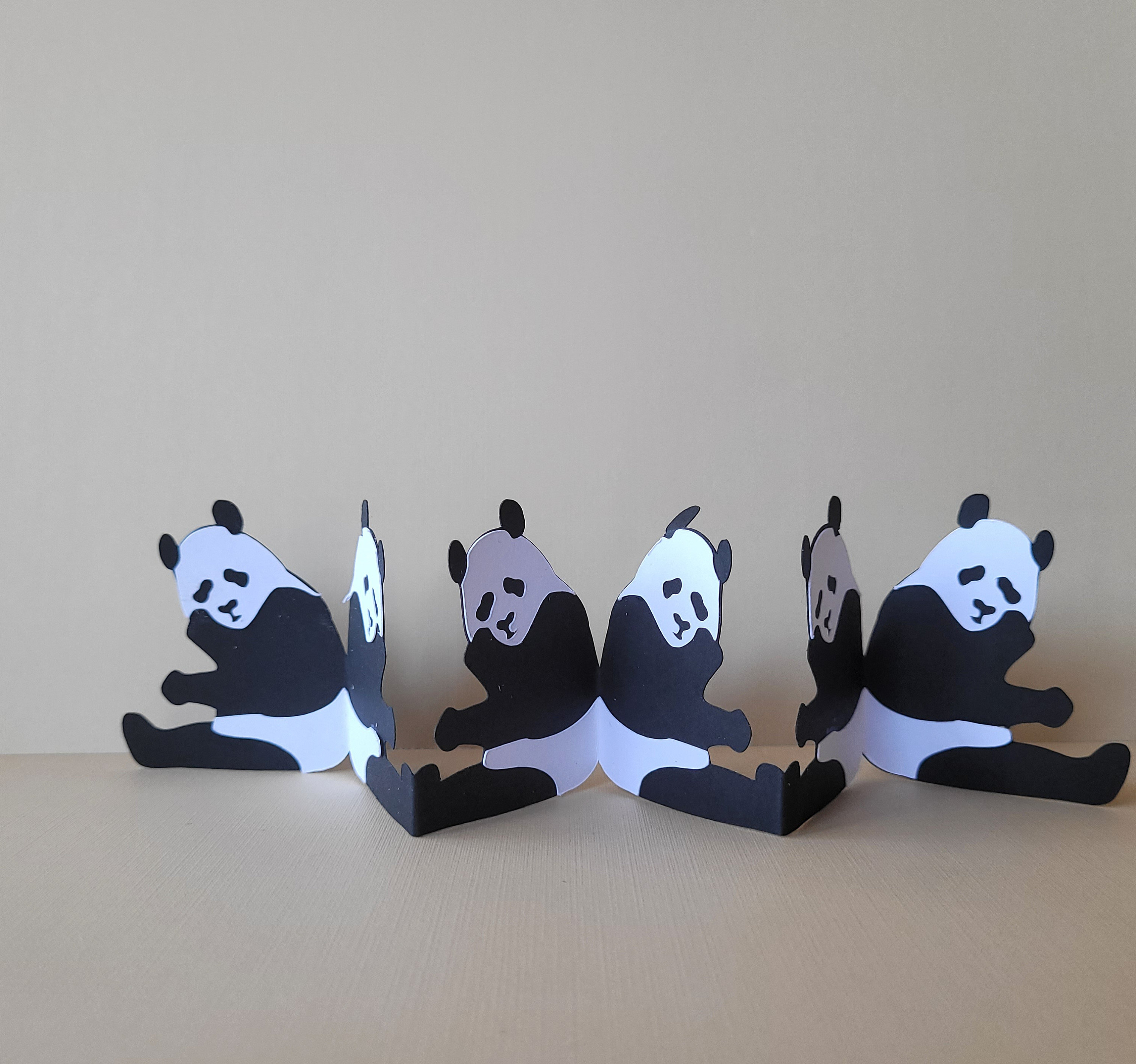 Panda Bear Paper Chains SVG, Fun Decoration Digital Cut File for Cricut ...