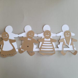 Iced Gingerbread Paper Chains SVG, DIY Christmas Digital Cut Files - Etsy