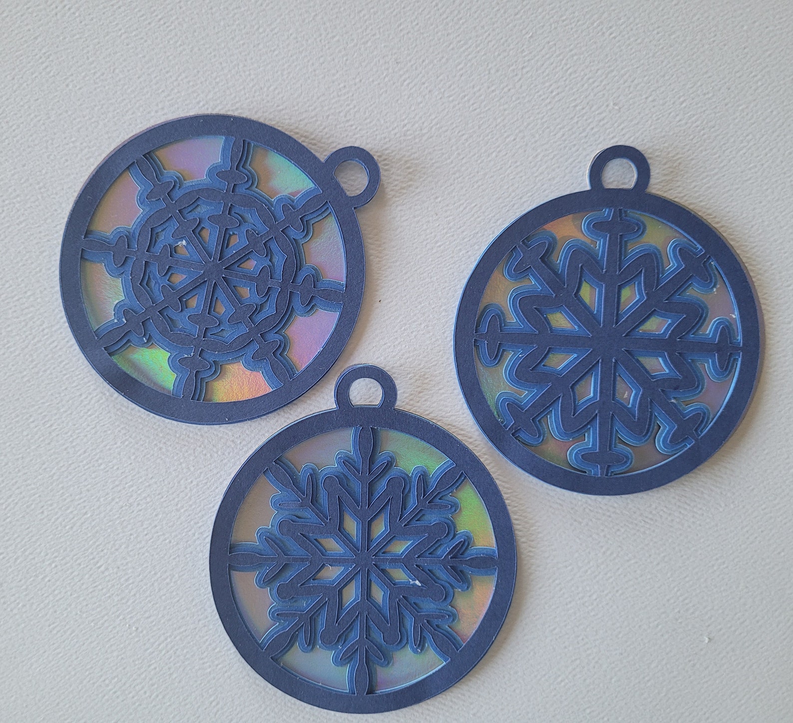 Christmas Snowflake Balls Svgs Layered Digital Files - Etsy