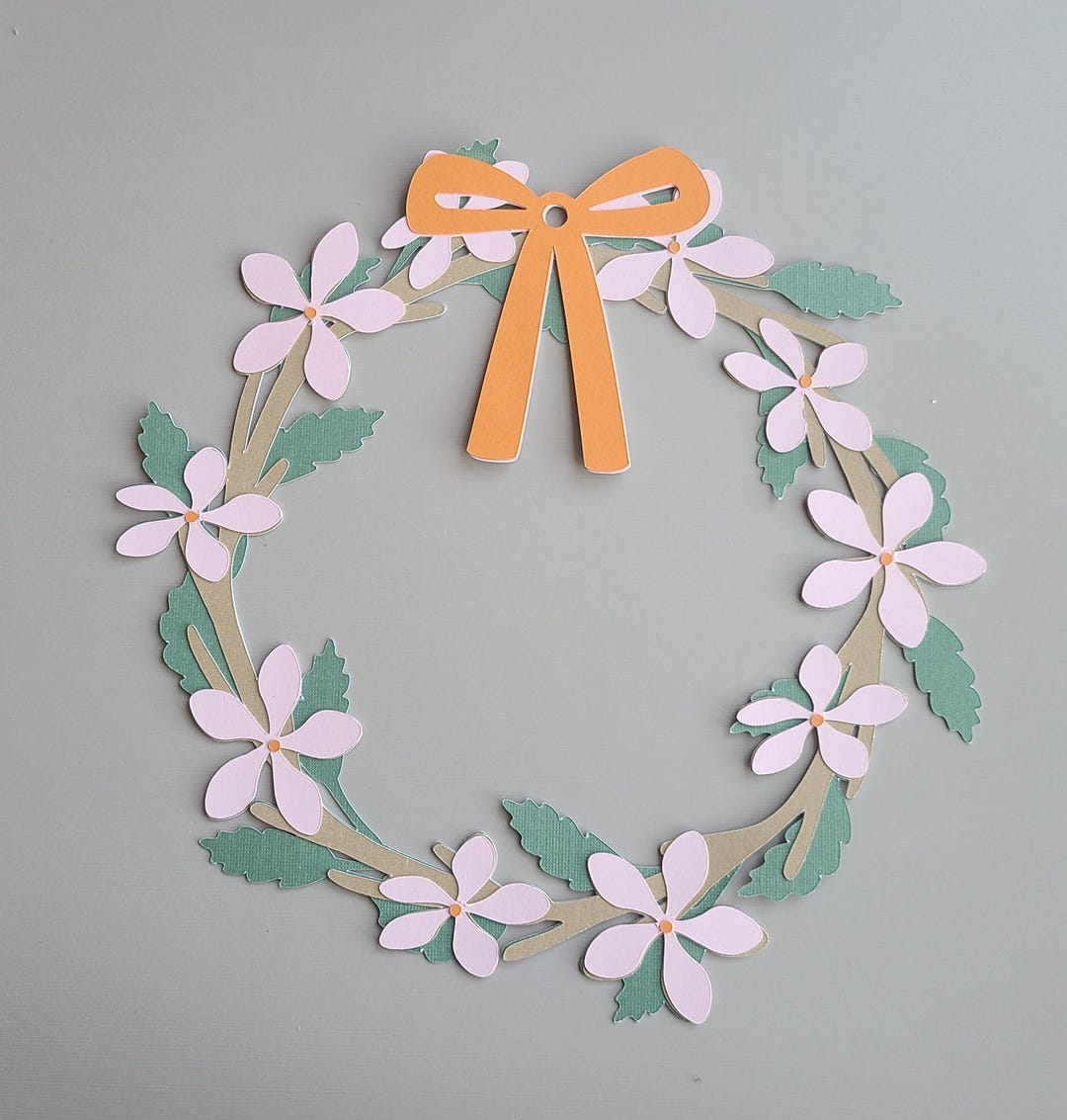 Spring Wreaths SVG, Layered Digital Files to Make Wall Hangings With ...