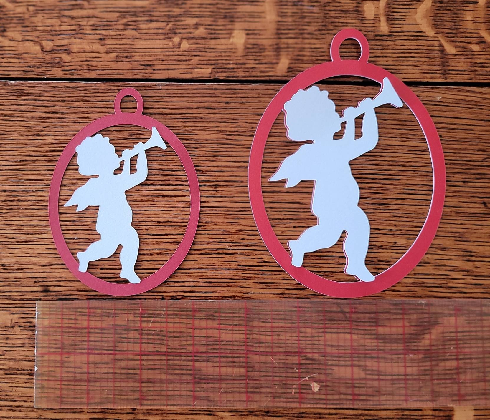 Danish Christmas Angel Mobiles SVG, Two Layered Easy Cut Digital Files ...