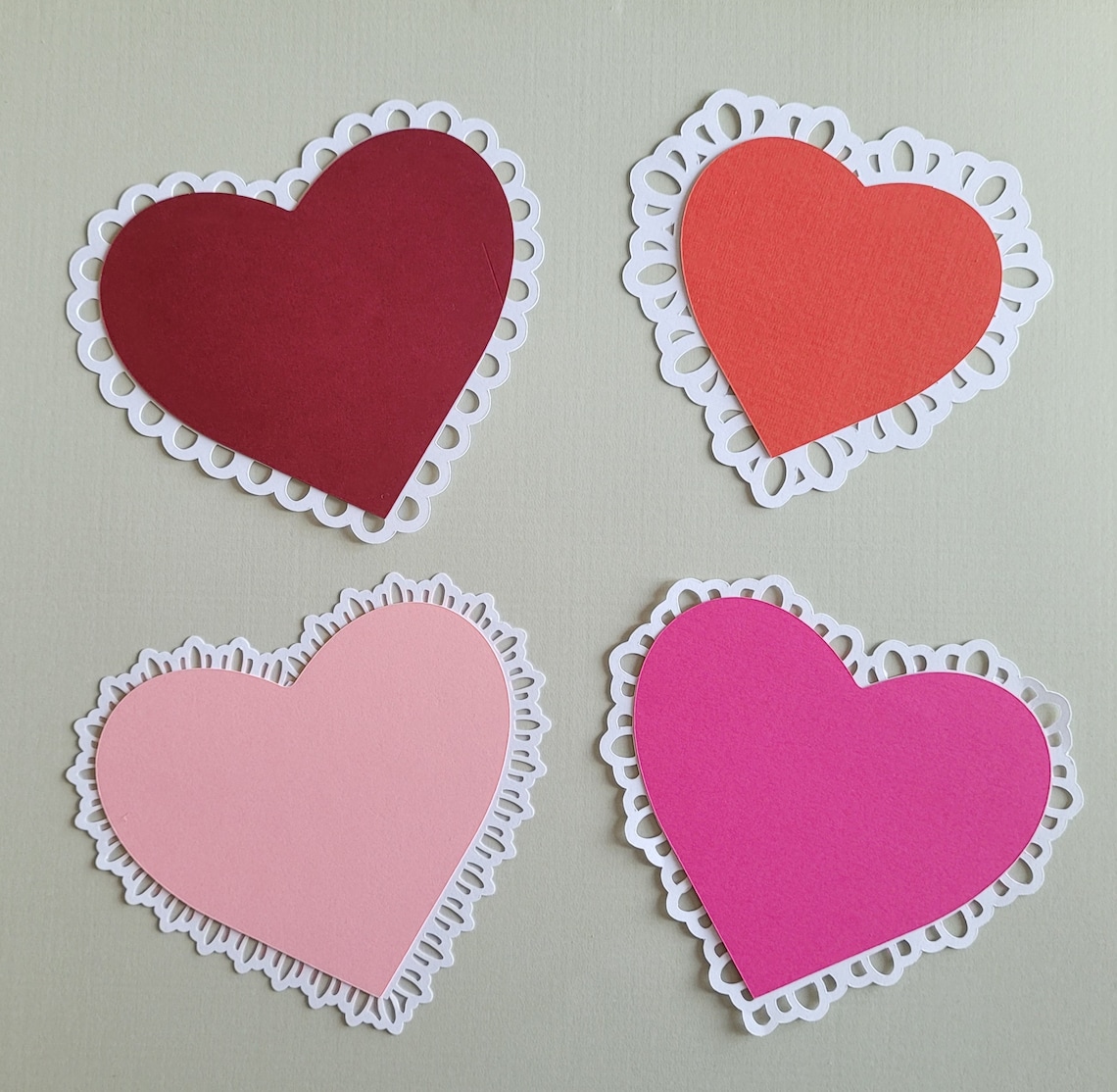 Valentines Lace Heart Collection Svgs Set Of 8 Blank Hearts With Lace