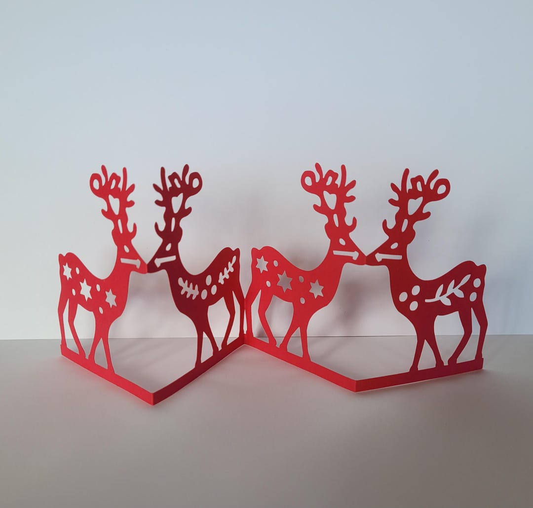 Scandinavian Reindeer Paper Chain SVG, Digital Cut File for Cricut - Etsy