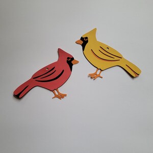 Cardinals Ornament and Cut Out SVG, DIY Cricut Digital Layered Image - Etsy