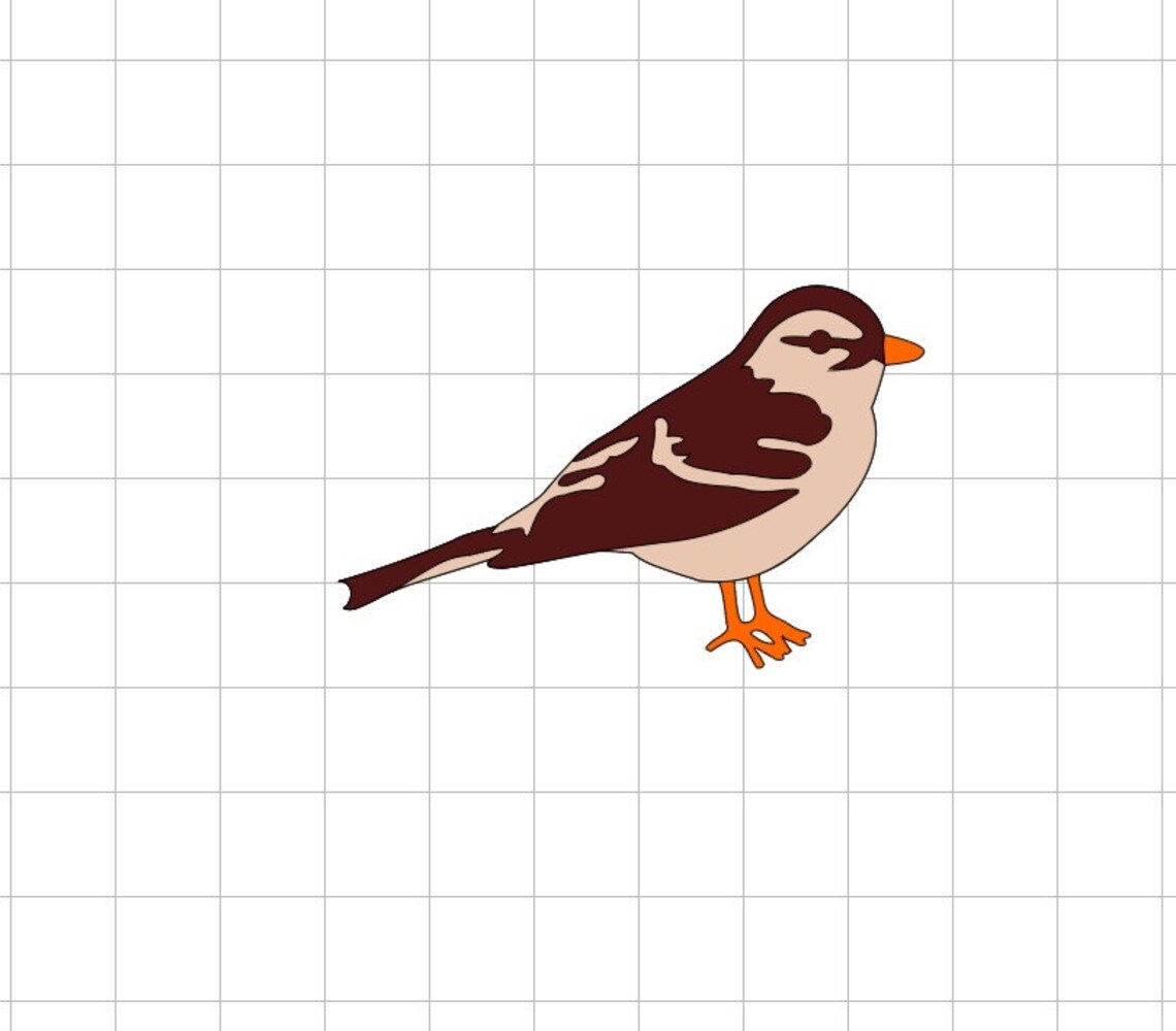Sparrow Ornament and Cut Out SVG, DIY Cricut Digital Layered Image - Etsy