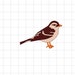 Sparrow Ornament and Cut Out SVG, DIY Cricut Digital Layered Image - Etsy
