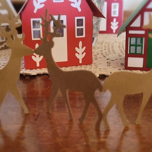 Christmas Reindeer Paper Chain SVG, DIY Digital Cricut Cut File - Etsy