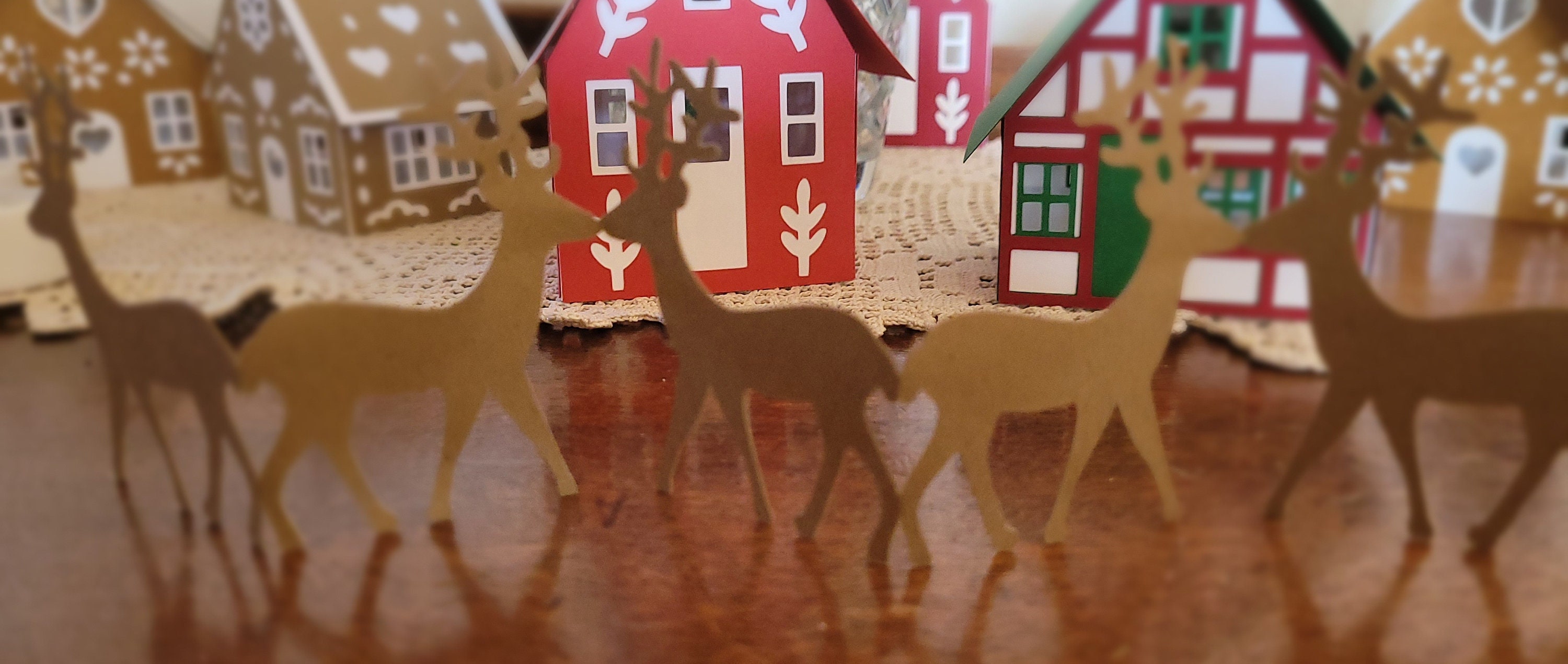 Christmas Reindeer Paper Chain SVG, DIY Digital Cricut Cut File - Etsy