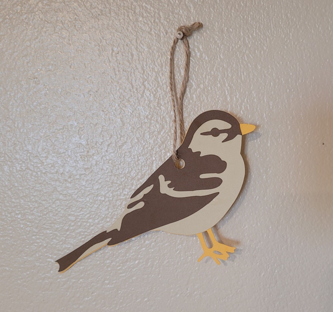 Sparrow Ornament and Cut Out SVG, DIY Cricut Digital Layered Image - Etsy