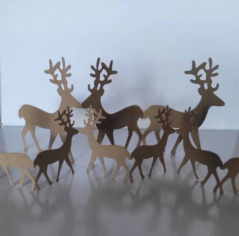 Christmas Reindeer Paper Chain SVG, DIY Digital Cricut Cut File - Etsy
