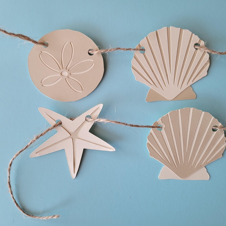 Shell Banner SVG, DIY Two Layered Digital Files - Etsy