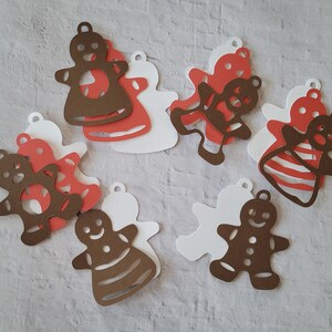 Gingerbread DIY Christmas Gift Tag Set for Cricut Svgs, Digital Cutting ...