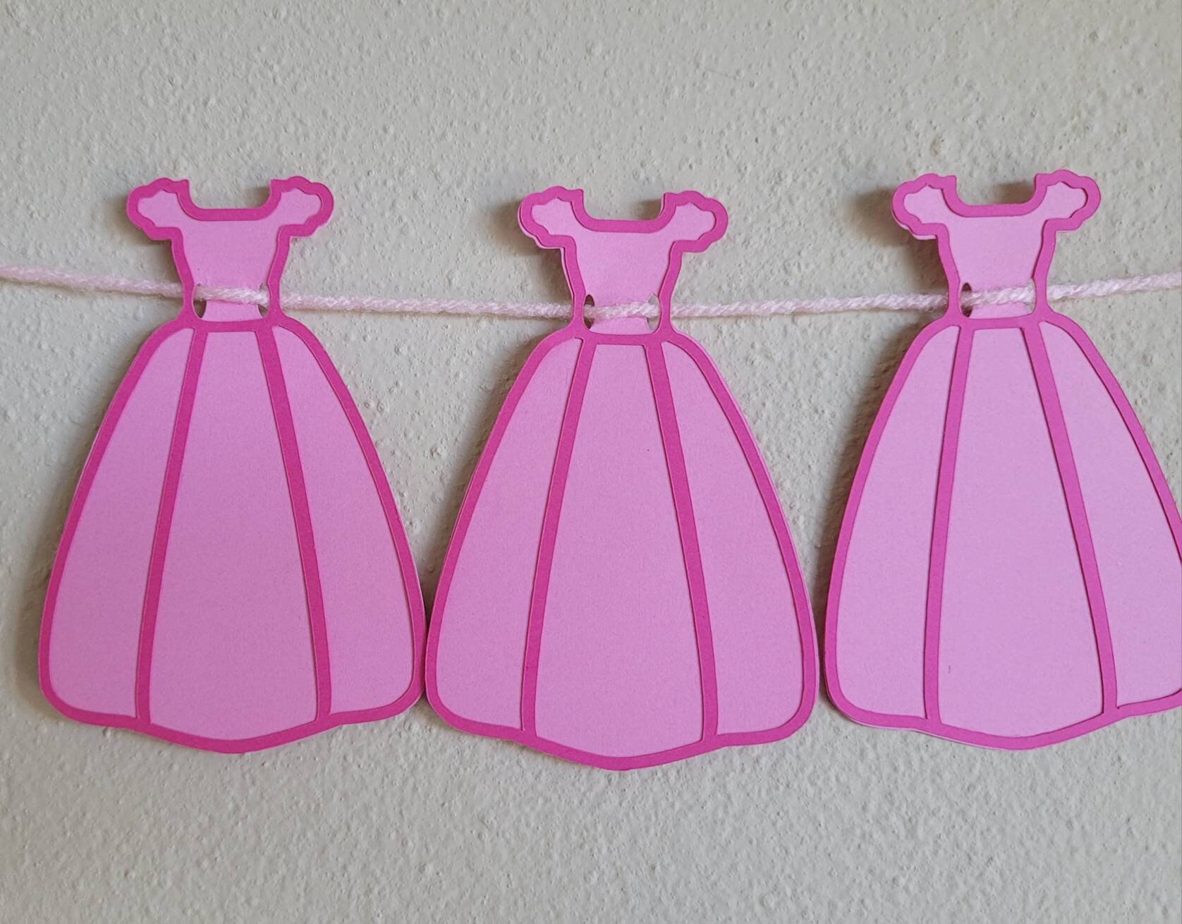 Princess Dresses Banner SVG DIY Two Layered Digital Files - Etsy