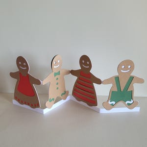 Iced Gingerbread Paper Chains SVG, DIY Christmas Digital Cut Files - Etsy