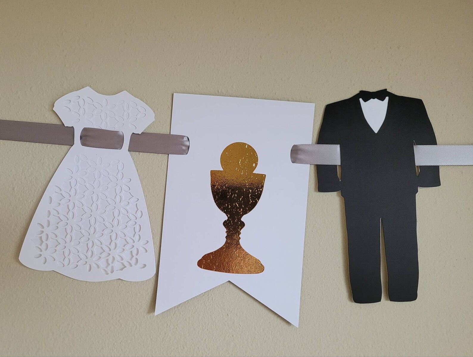 First Holy Communion Banner SVG, Layered Digital File Set - Etsy