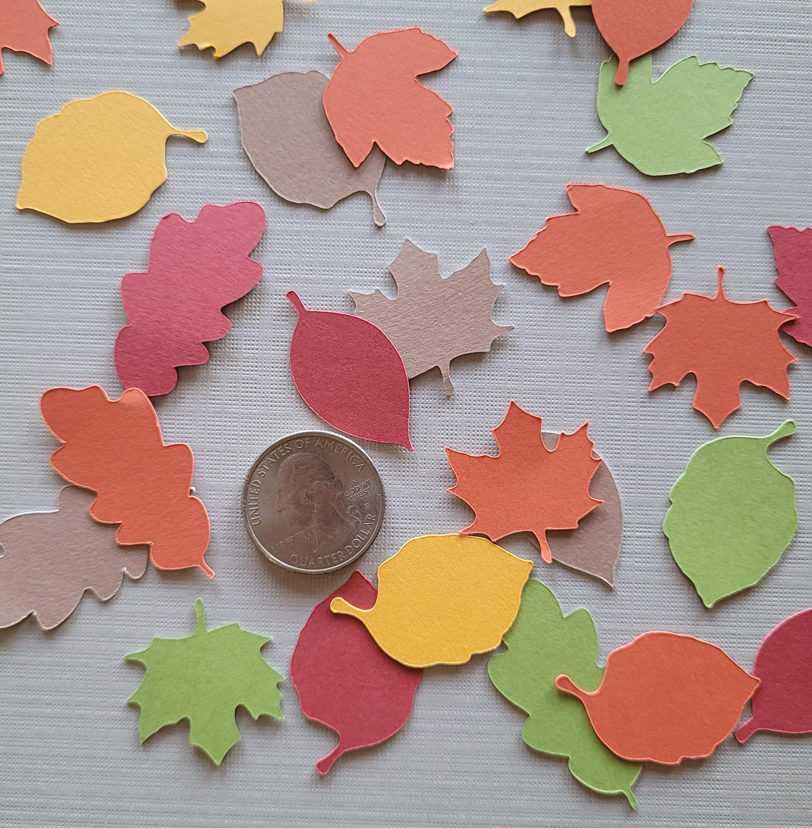 Fall Leaves Confetti SVG, DIY Digital Cut File - Etsy