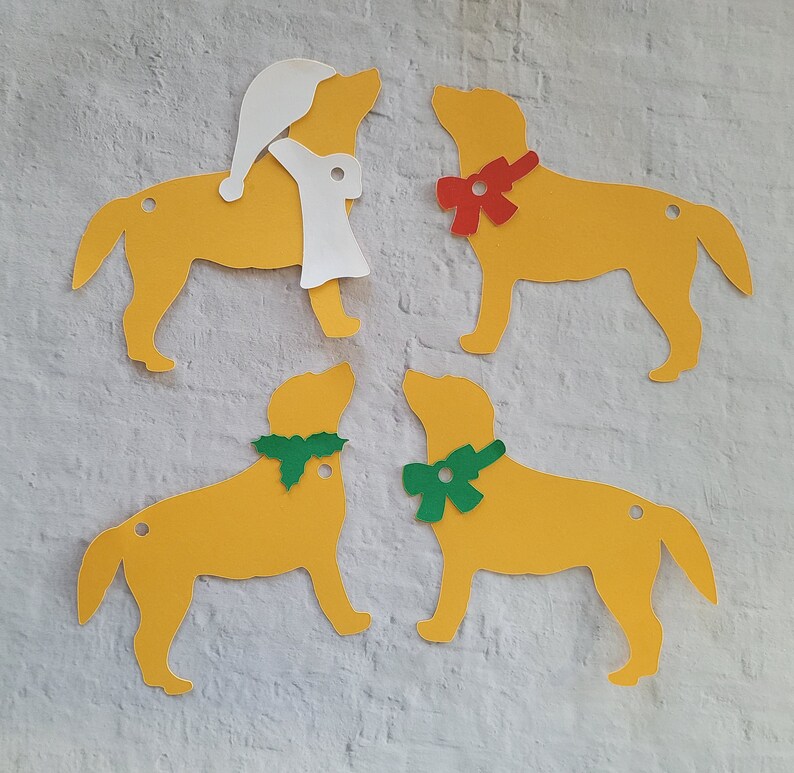 Labrador Retriever Dog Christmas Banner and Cut Outs SVG - Etsy
