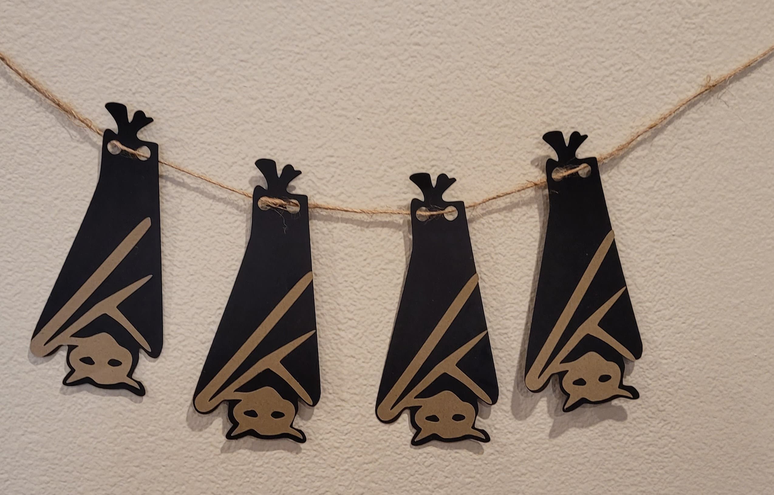 Cute Bat Banner and Cut Out Svgs, Hanging and Flying Digital Layered ...