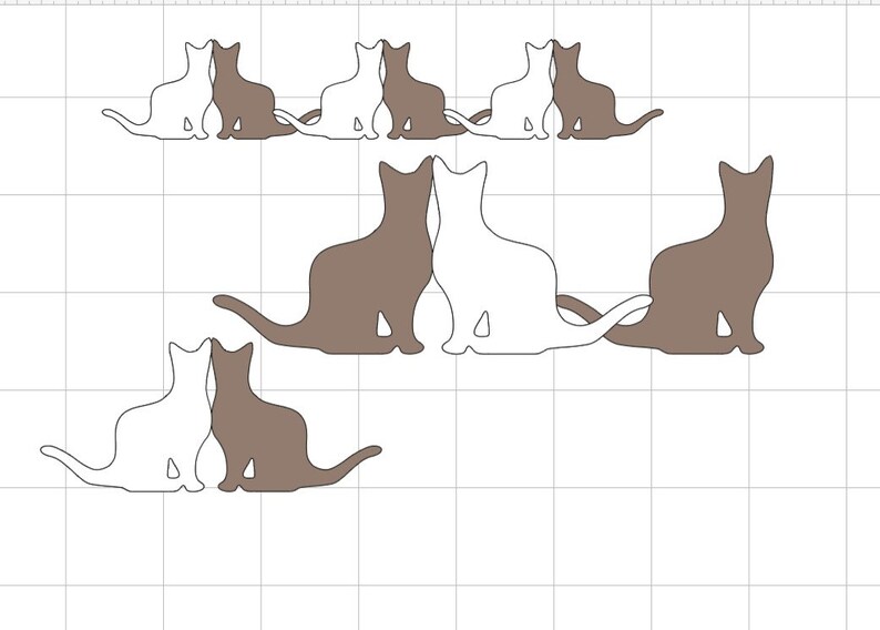 Cat Paper Chains SVG, Pet Lover Decoration Digital Cut File for Cricut ...