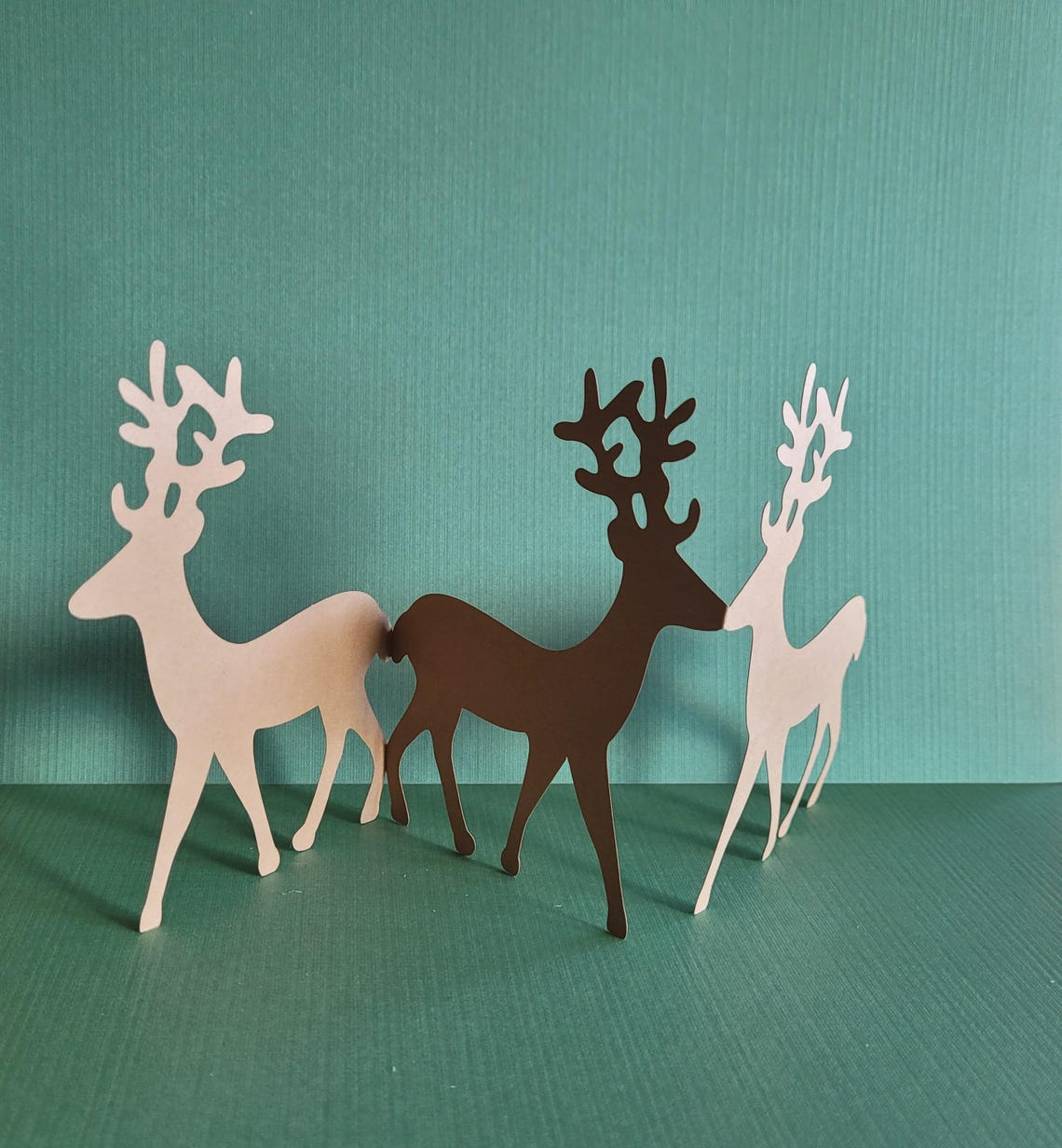 Christmas Reindeer Paper Chain SVG, DIY Digital Cricut Cut File - Etsy