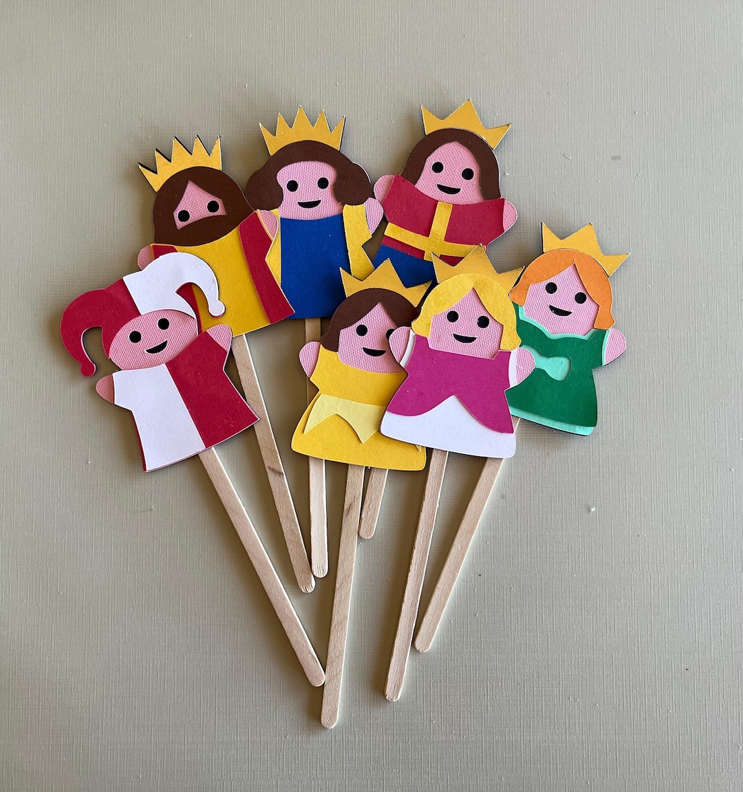 Fairy Tale Royal Family Stick Puppet Set Svgs, Digital Cut Files - Etsy