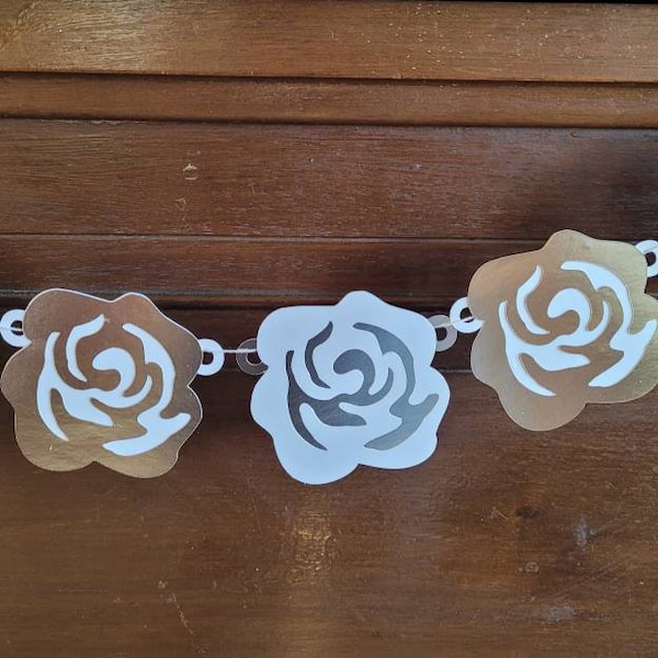 White Roses Banner - Etsy
