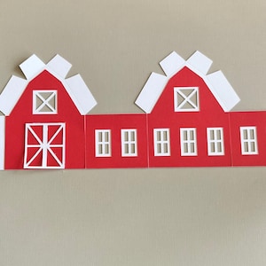 3D Barn Set SVG, Cricut Digital Cut File - Etsy