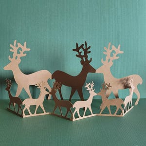 Christmas Reindeer Paper Chain SVG, DIY Digital Cricut Cut File - Etsy